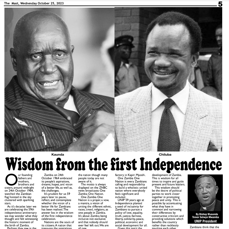 Wisdom from the first Independence | Katrina's Dream